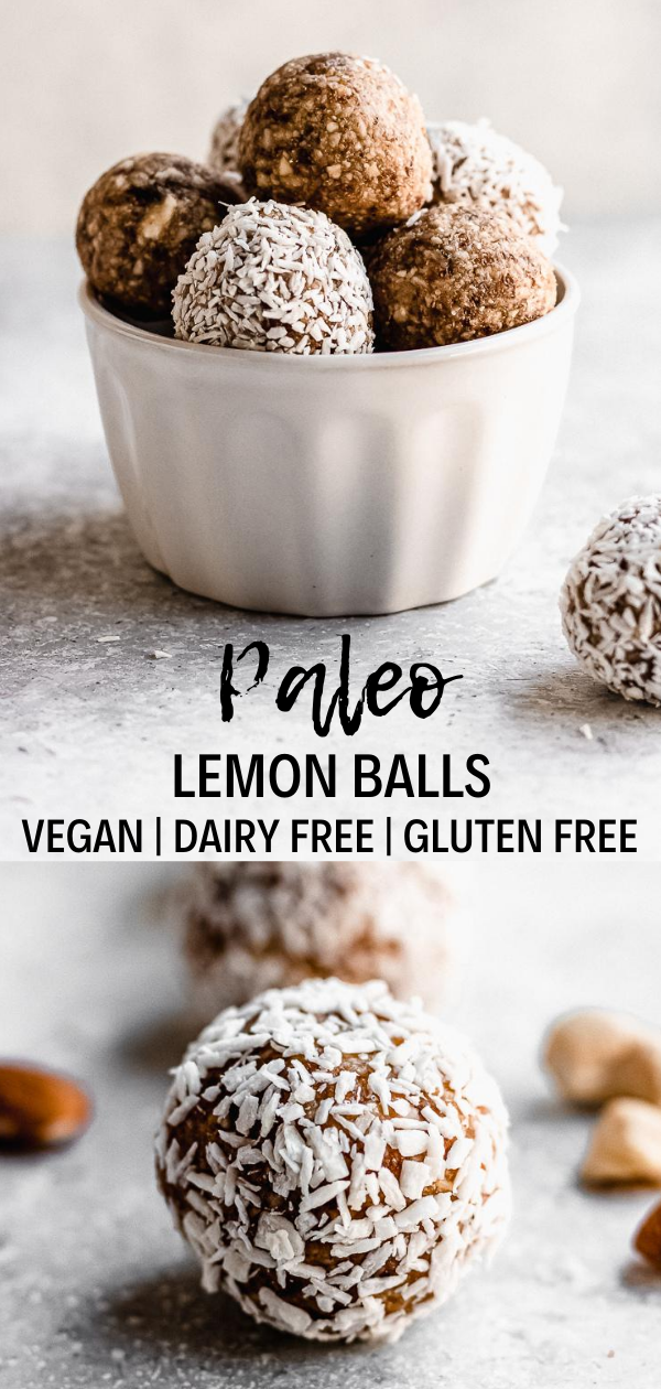 Lemon Balls with Dates and Nuts